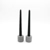 Granite Candlestick Holders by Manzo Design, Grey - Not Just Another Store