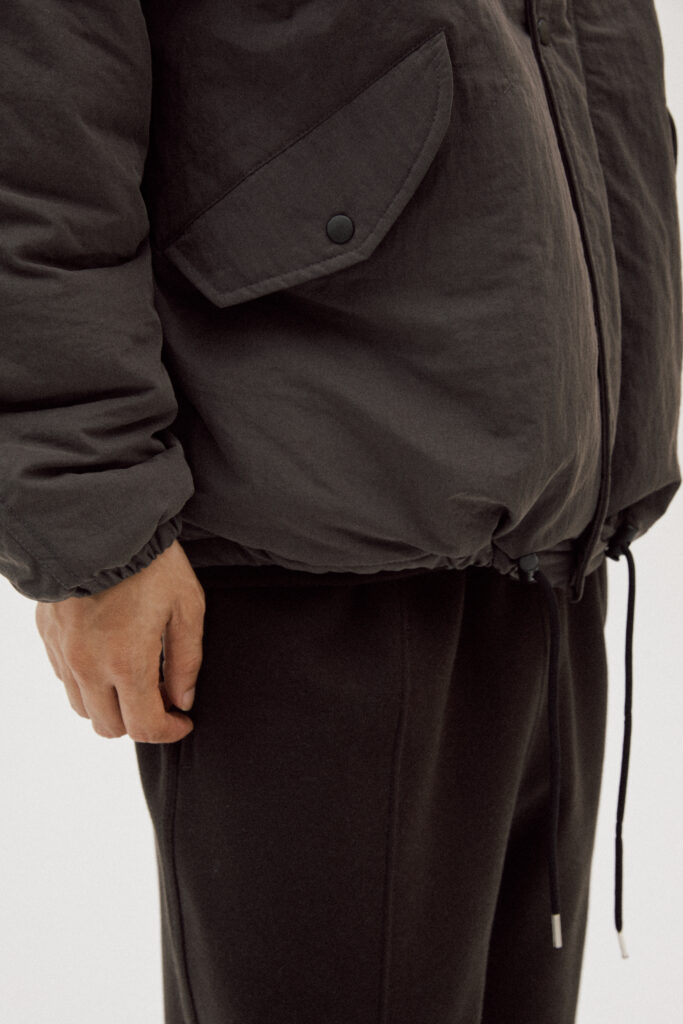 Peak Hood Padded Jacket Black - Not Just Another Store